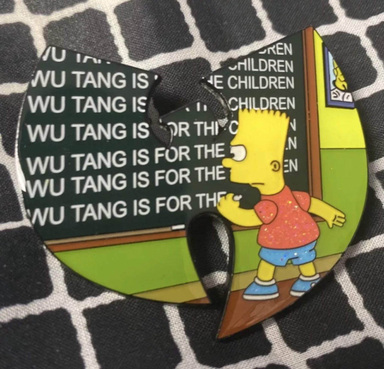 Bart Simpson Wu Tang Enamel Pin Dirks Emporium
