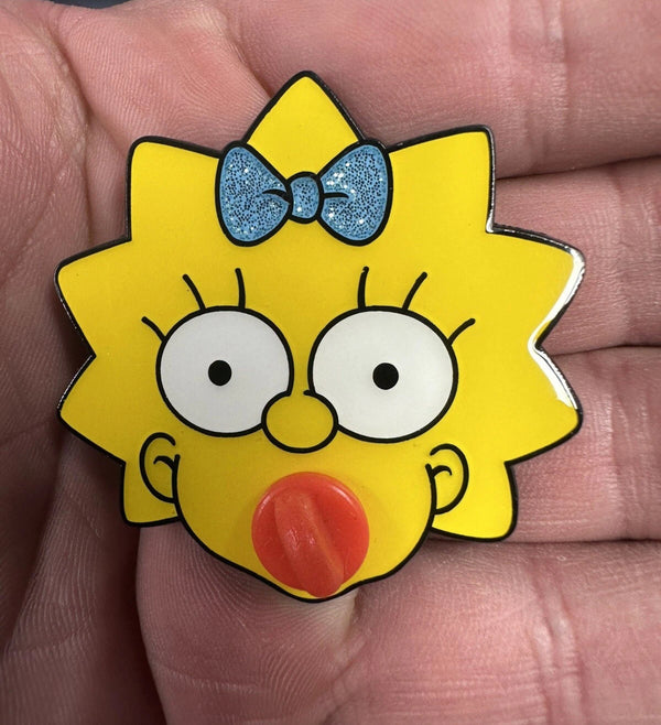 Maggie Simpson Enamel Pin – Dirks Emporium